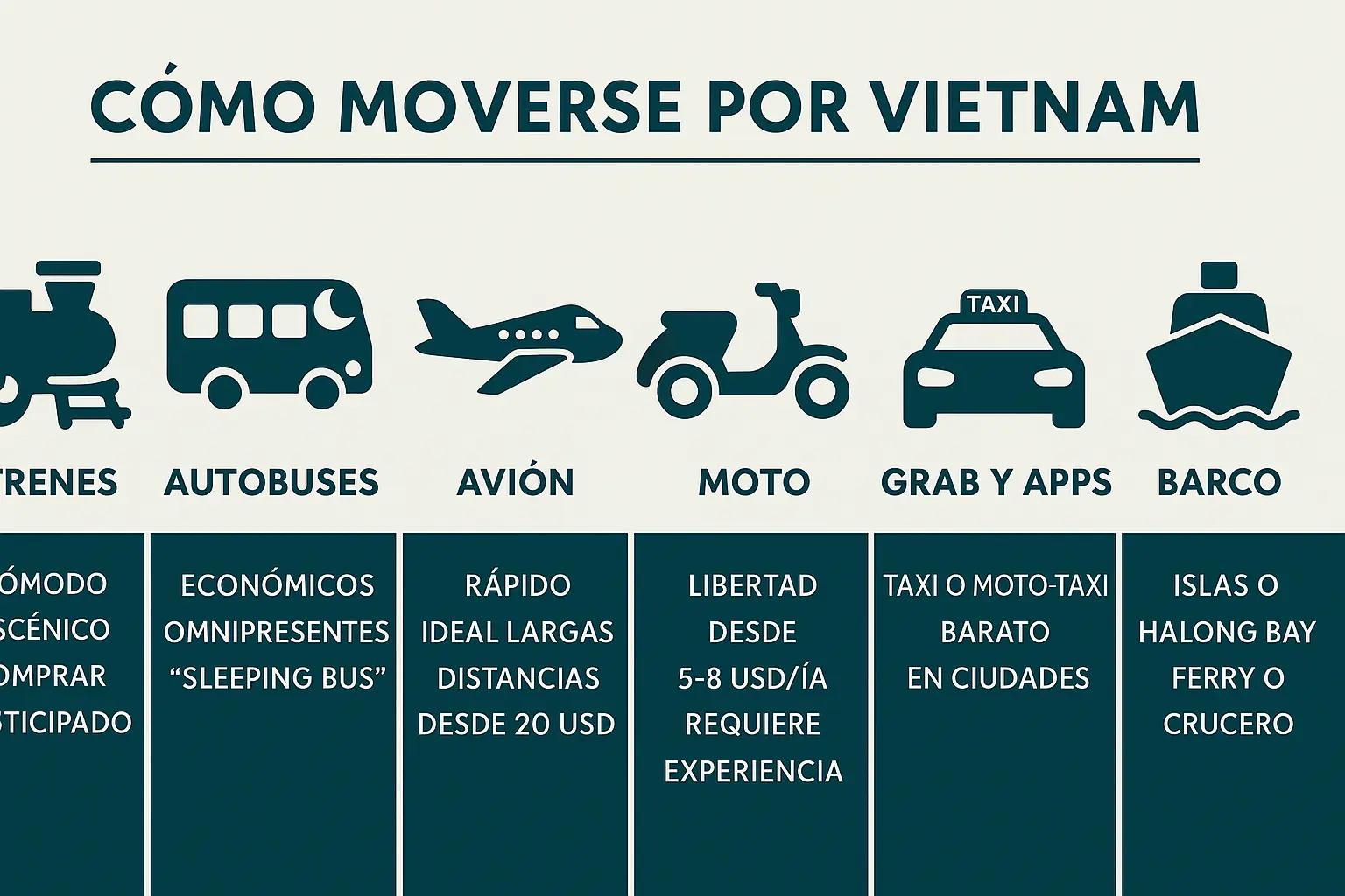 Cómo moverse por Vietnam en 2025: Guía completa de transporte